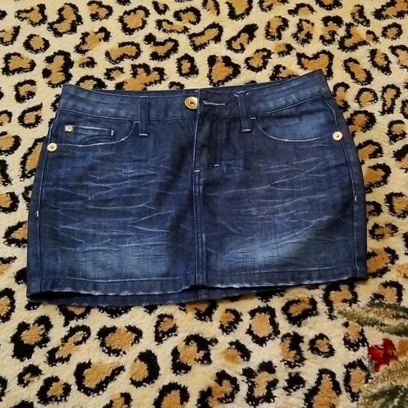 M.Officer Jean Co | Skirts | Mofficer Jean Co Denim Mini Skirt W 3 ...